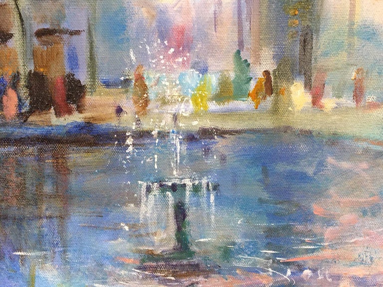 Framed Oil on Canvas "Fountain in Morocco", Michael Chaplin For Sale at ...