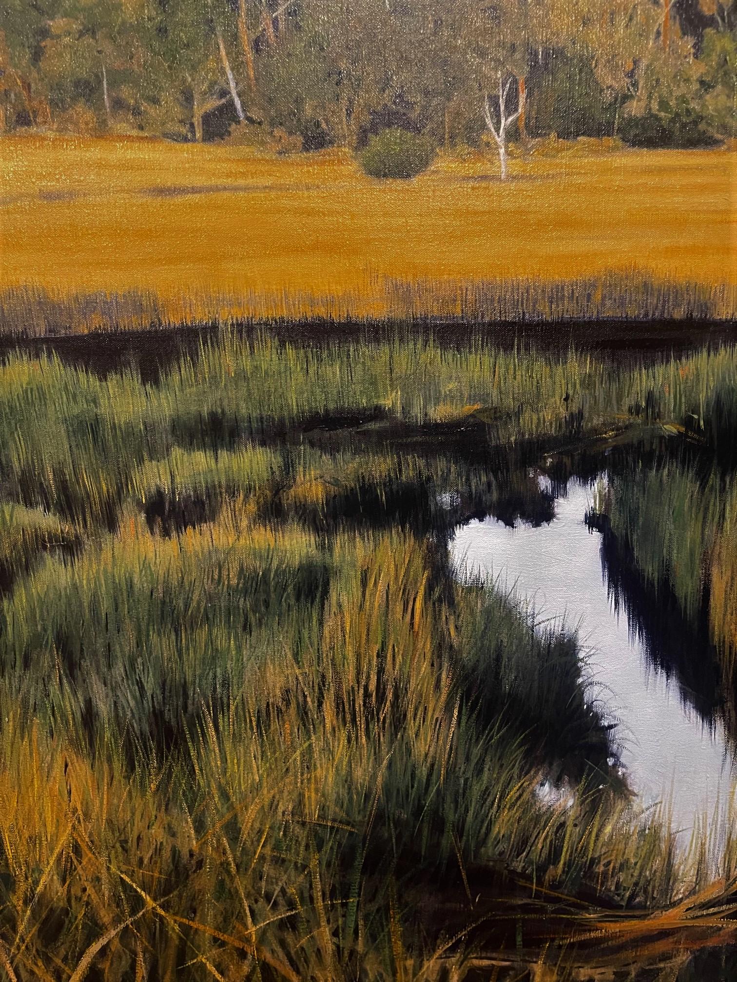 Framed Oil on Canvas "Pine Island" by Douglas Whittle For Sale at 1stDibs