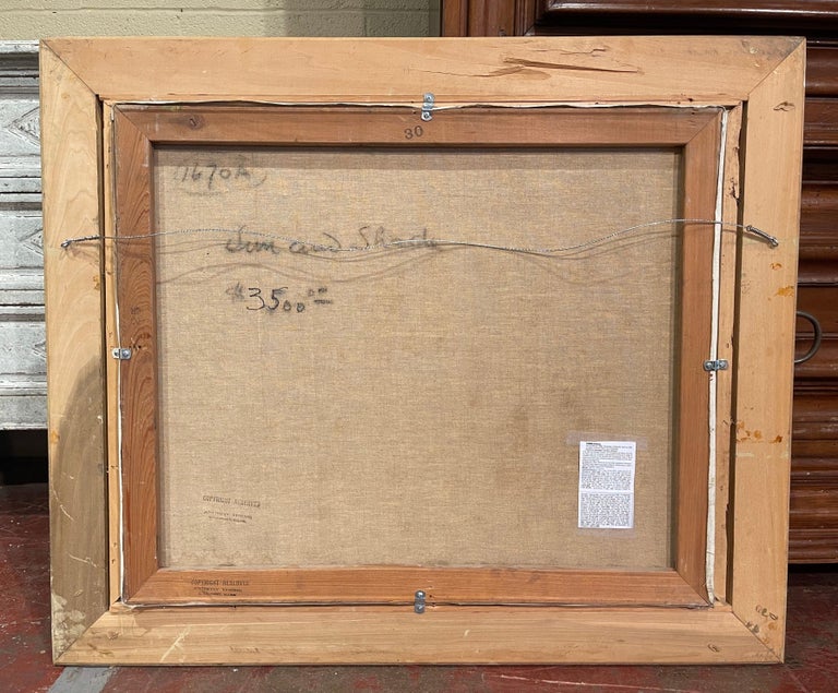 Framed Oil on Canvas Painting Titled "Sun and Shade" Signed by Anthony ...