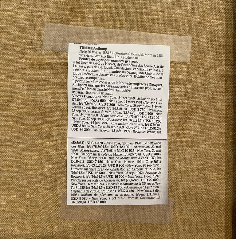 Framed Oil on Canvas Painting Titled "Sun and Shade" Signed by Anthony ...