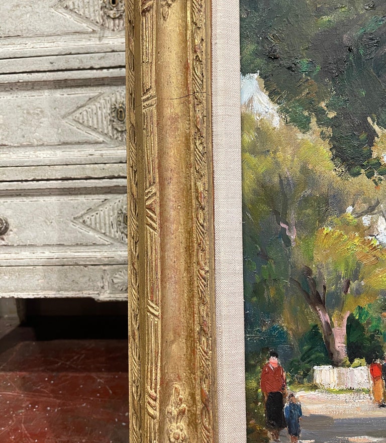 Framed Oil on Canvas Painting Titled "Sun and Shade" Signed by Anthony ...