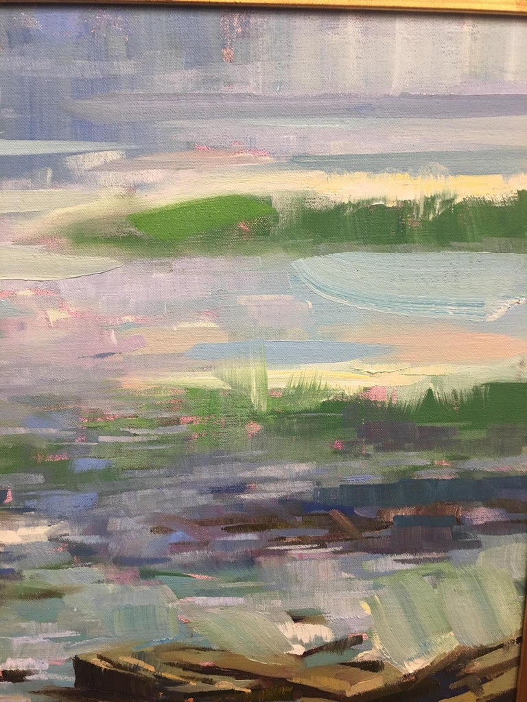 Framed Oil on Canvas Plein Air "Matanzas #1" Beach Scene, Jeff ...