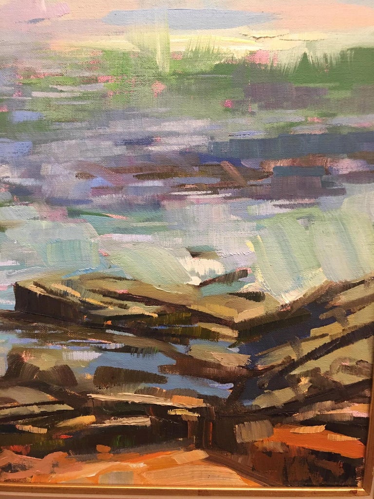 Framed Oil on Canvas Plein Air "Matanzas #1" Beach Scene, Jeff ...