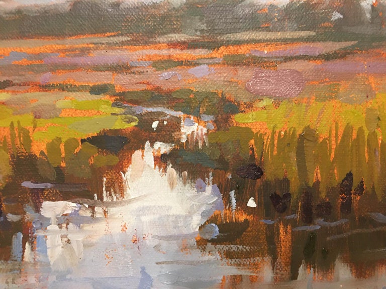 Framed Oil on Canvas "Study" Marsh Scene, Jeff Markowsky at 1stDibs