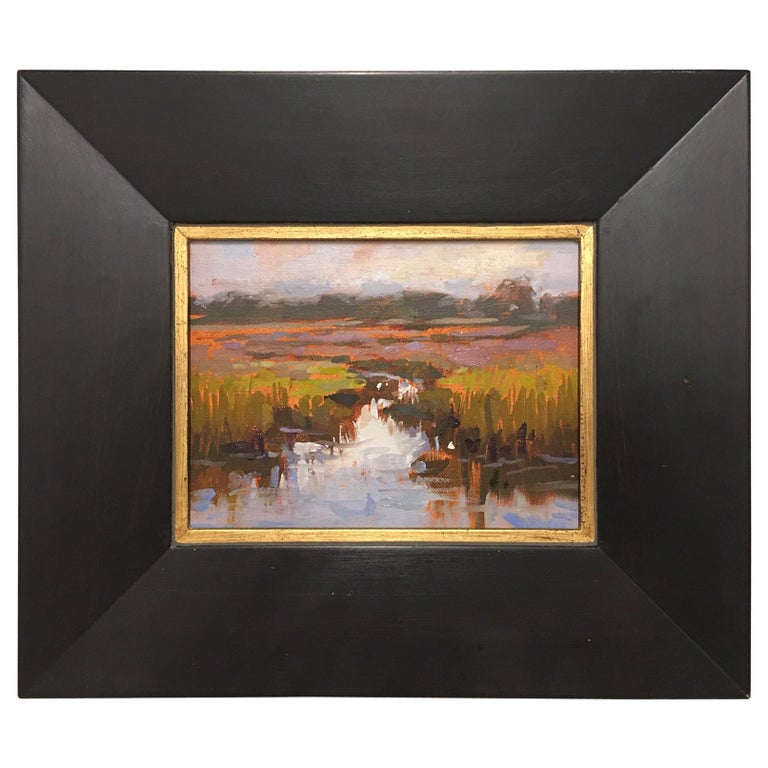 Framed Oil on Canvas "Study" Marsh Scene, Jeff Markowsky at 1stDibs