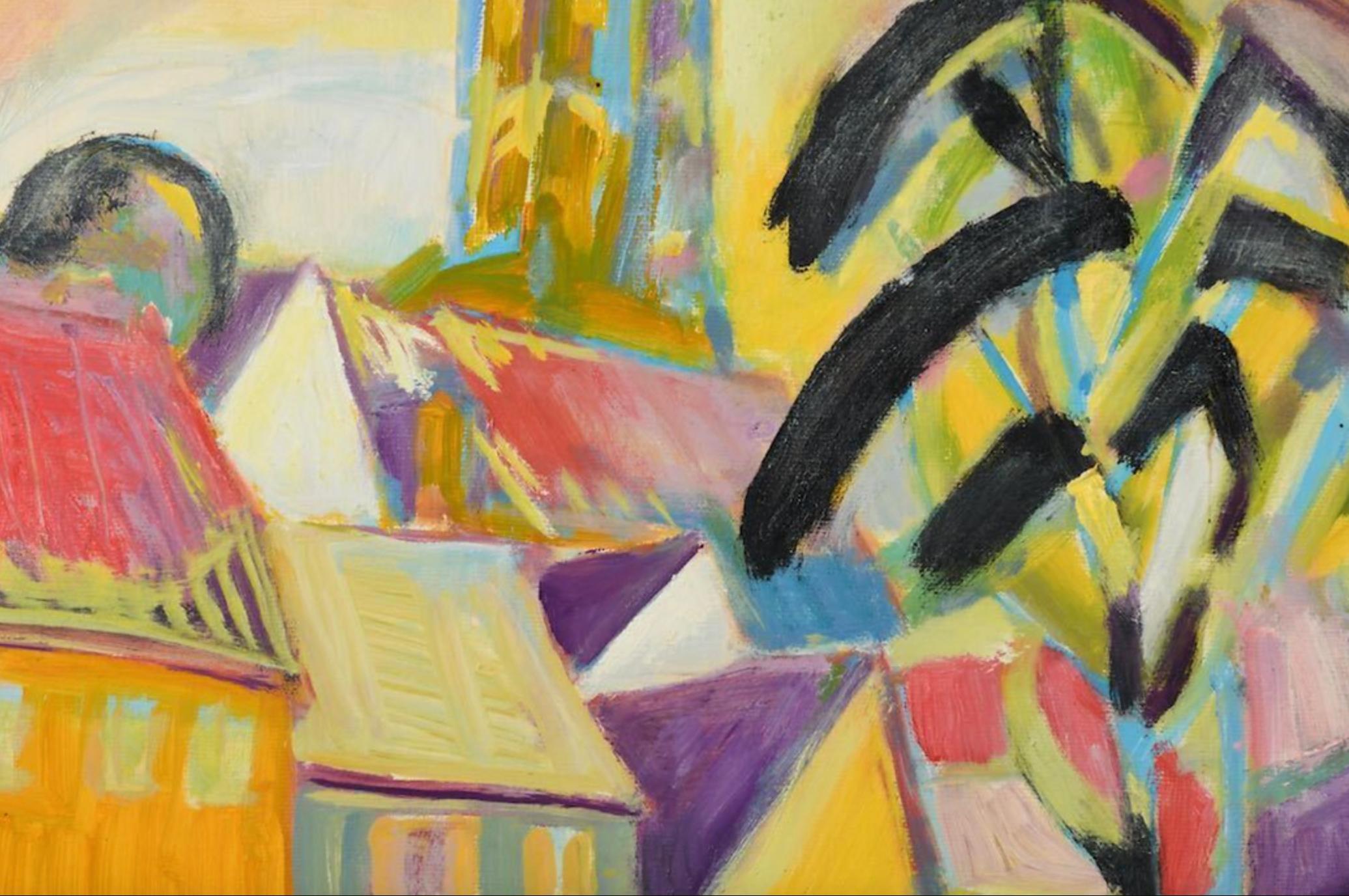 Framed Oil Painting, German Expressionism, First Half of 20c For Sale ...