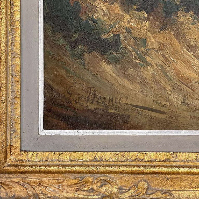 Peinture à l'huile sur toile encadrée de Georges Bernier En vente sur ...