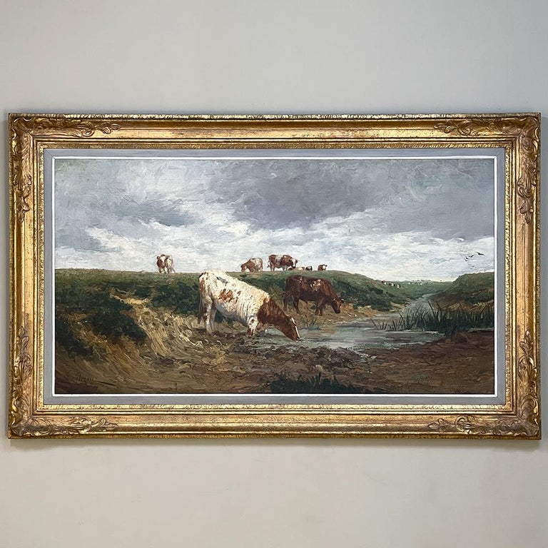 Framed Oil Painting on Canvas by Georges Bernier For Sale at 1stDibs