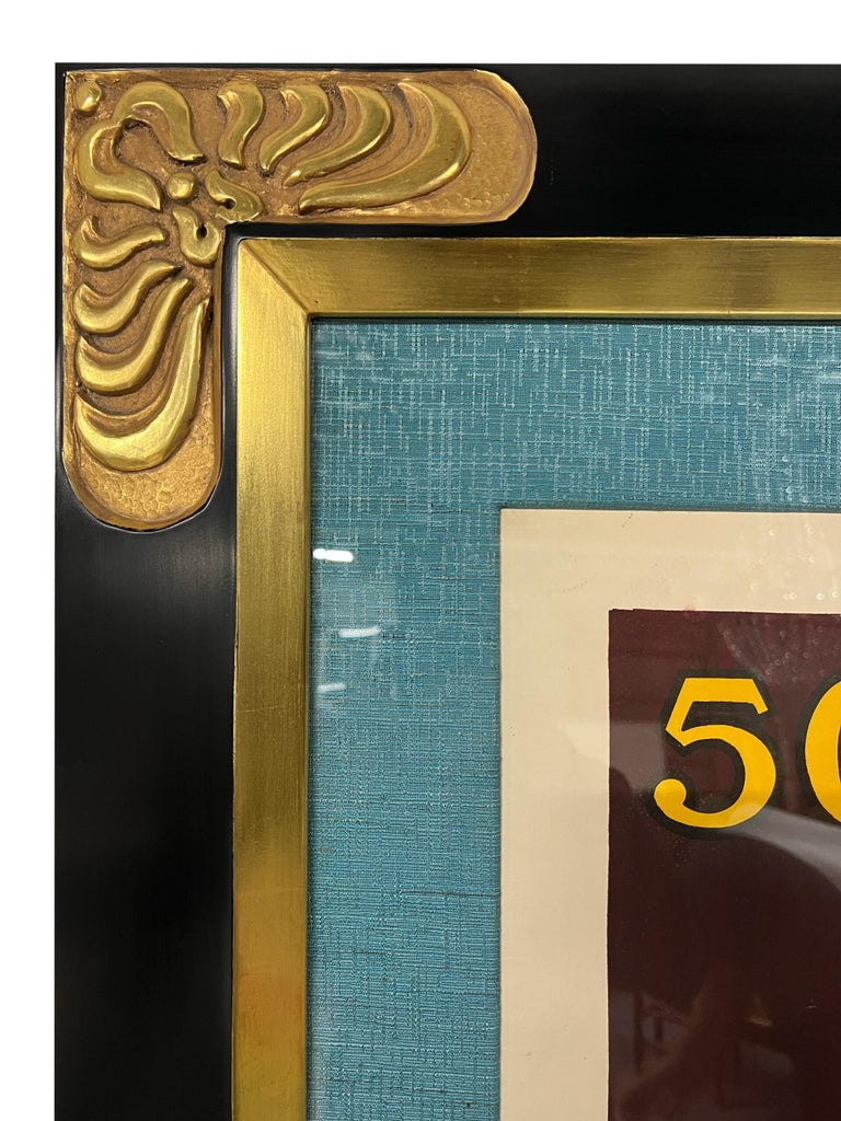 Framed, Original Vintage "Cuisiniere à GAZ Coffurnus" Poster by Jean d ...