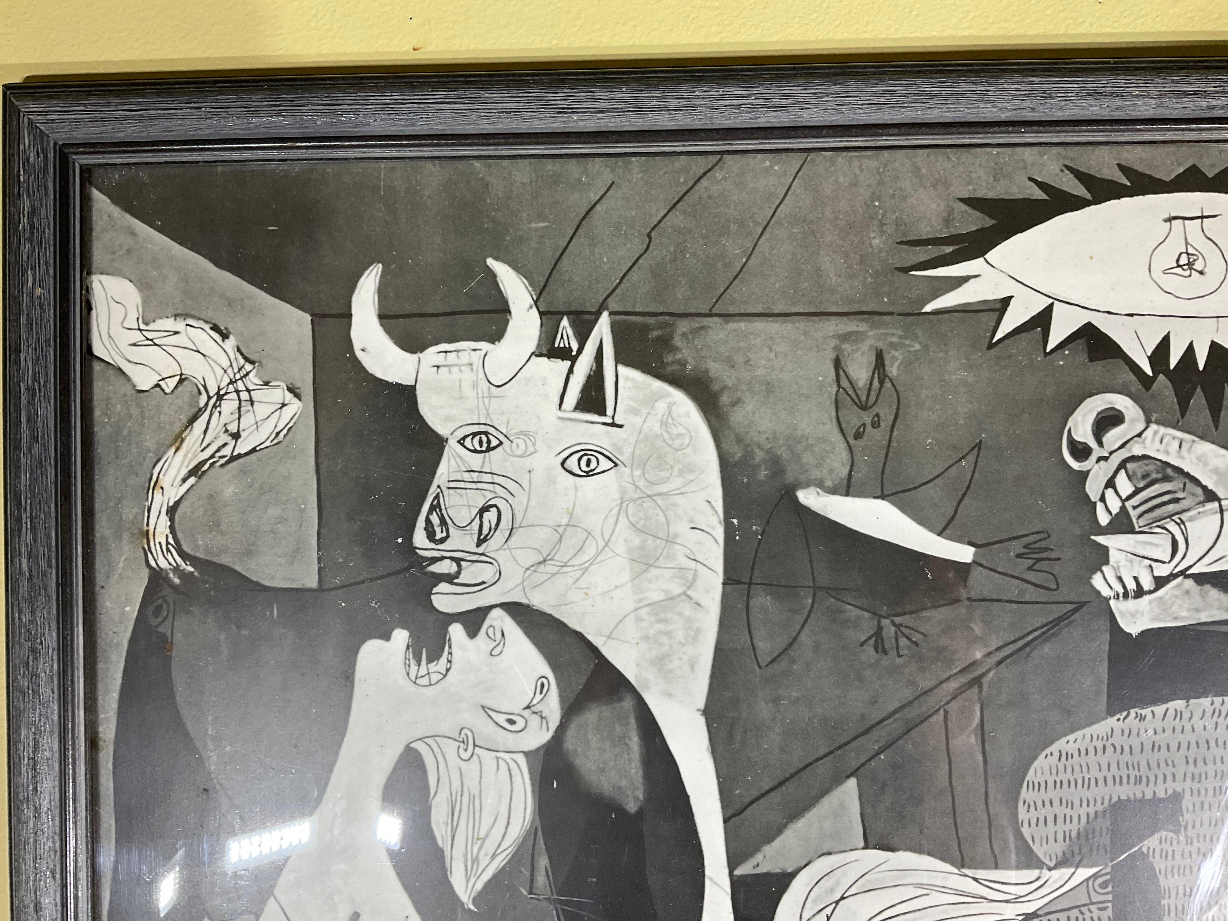 Framed Pablo Picasso Print of “Guernica” at 1stDibs | picasso prints framed