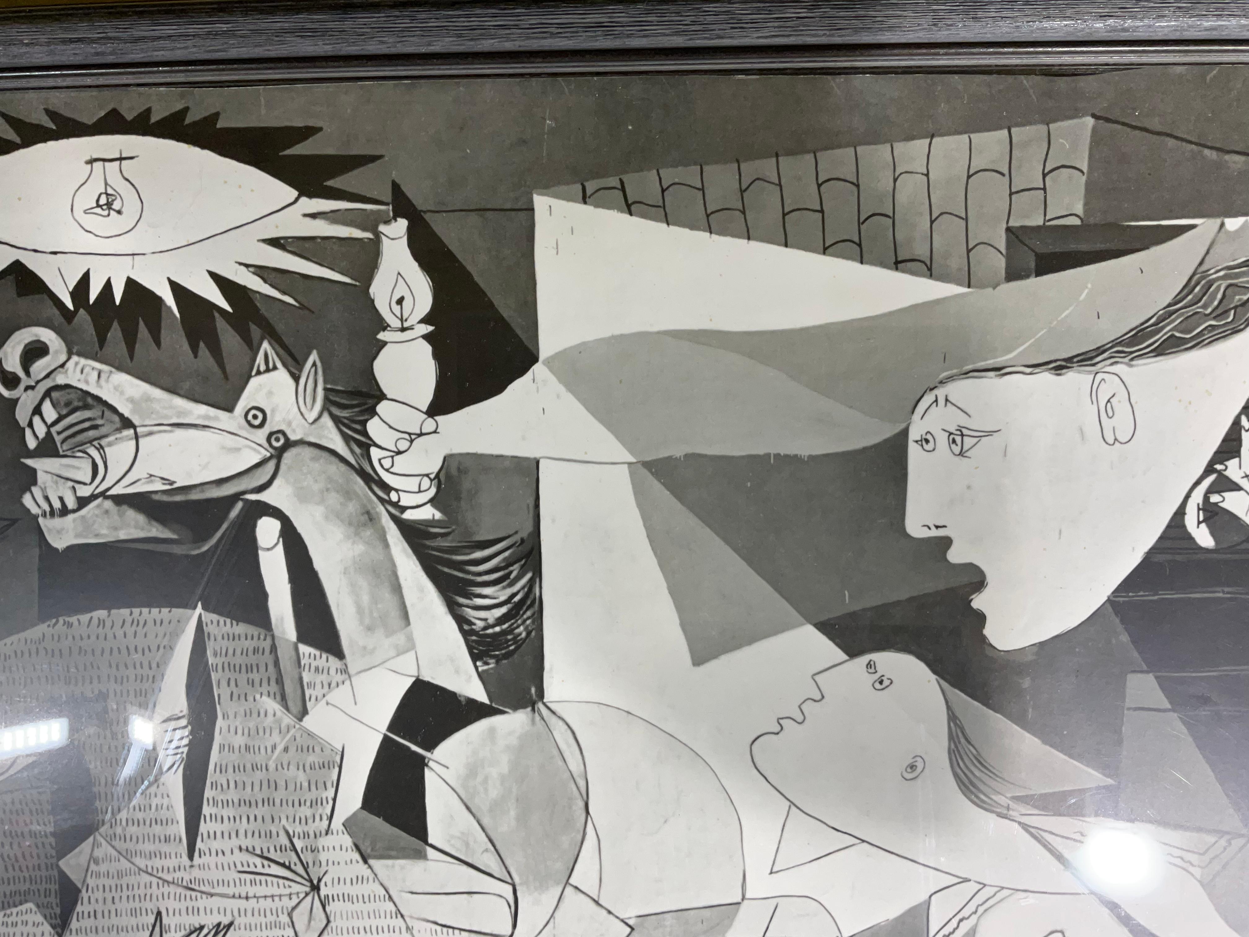 Framed Pablo Picasso Print of “Guernica” at 1stDibs | picasso prints framed