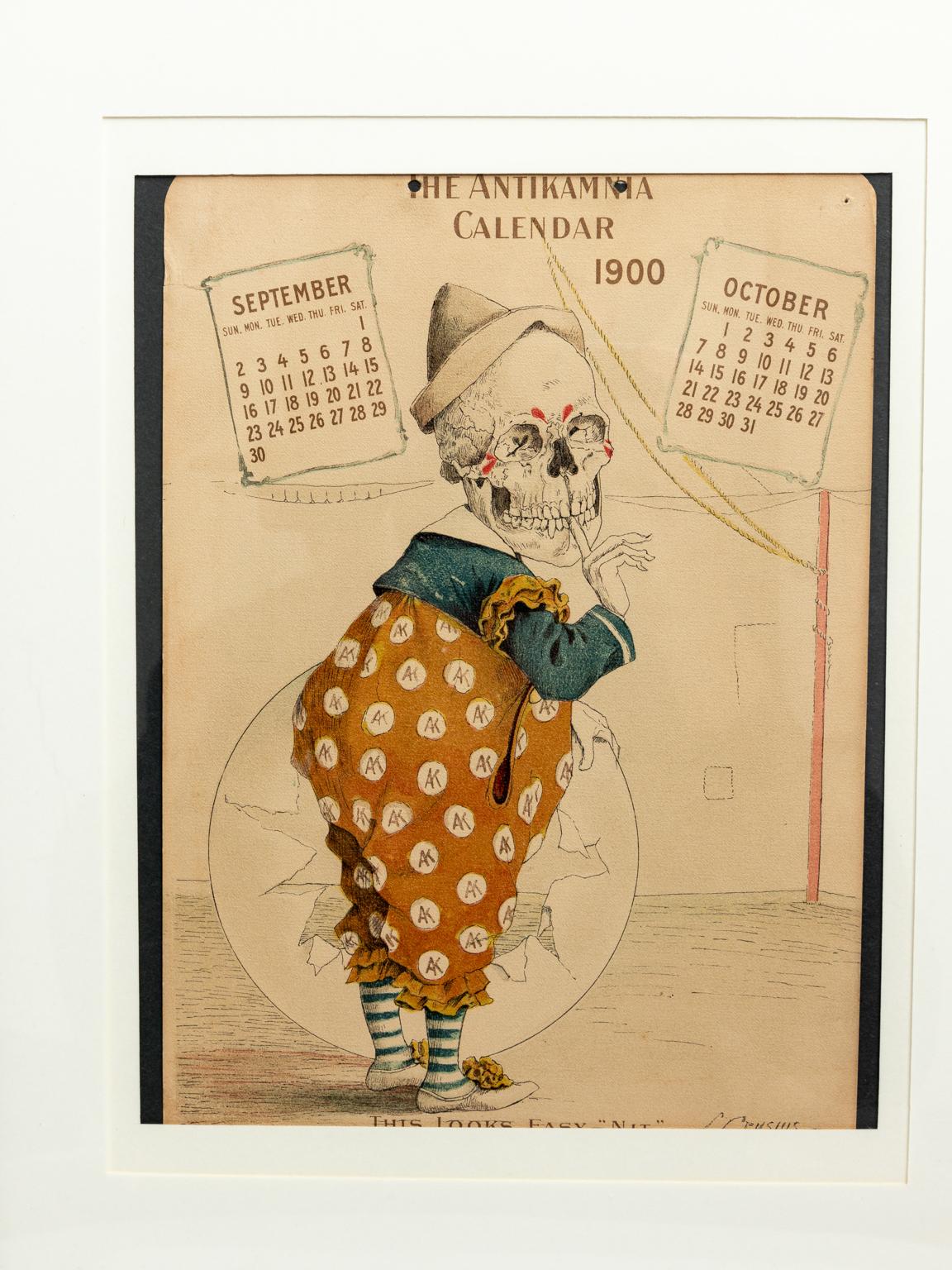 Framed Page of Antikania Calendar, circa 1900 For Sale at 1stDibs ...