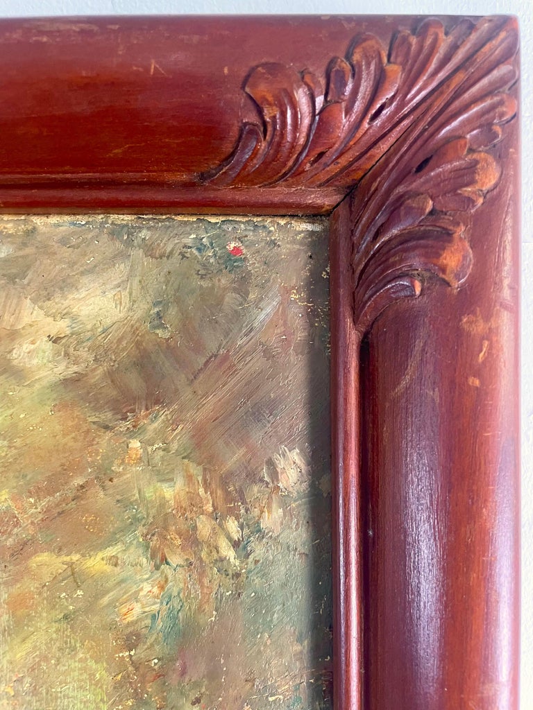 Framed Painting Representing Bohemian Gypsy Cartomancer, Signed ...