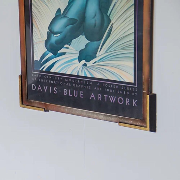Framed Panther Poster by Major Felten, Mid 1970s For Sale at 1stDibs