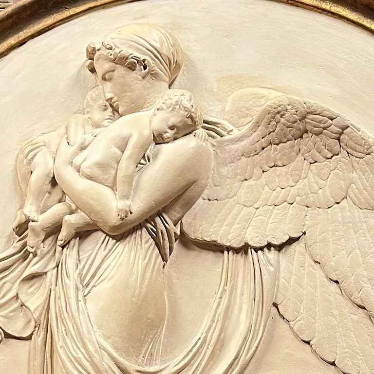 Framed Plaster Relief Roundel of Night After Bertel Thorvaldsen '1777 ...