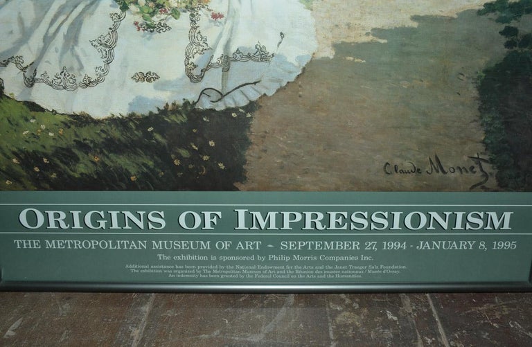 Framed Poster for Impressionist Show at the Met at 1stDibs