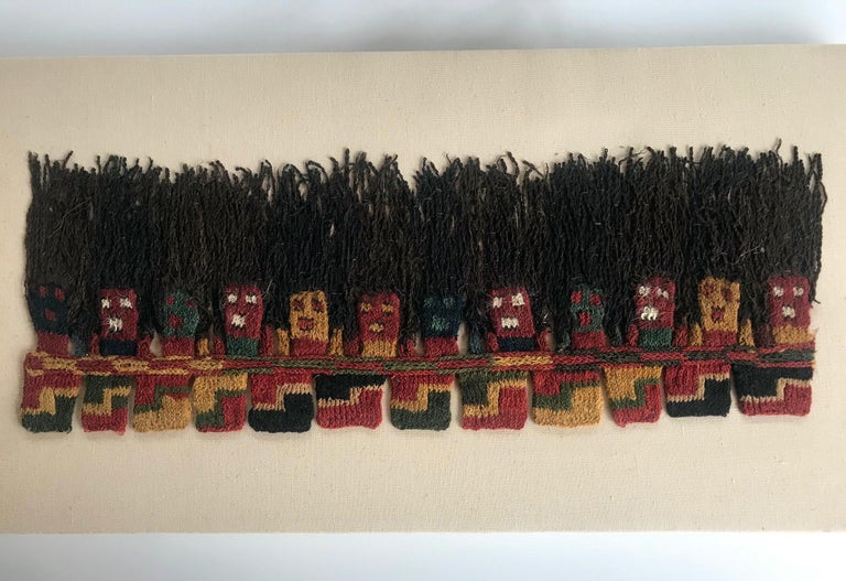 Framed Pre-Columbian Proto Nazca Textile Frangment For Sale at 1stDibs