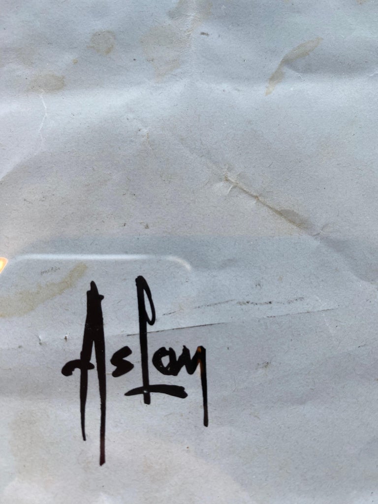 Framed Print of a Pin Up Girl circa 1970 by French Artist Aslan For ...