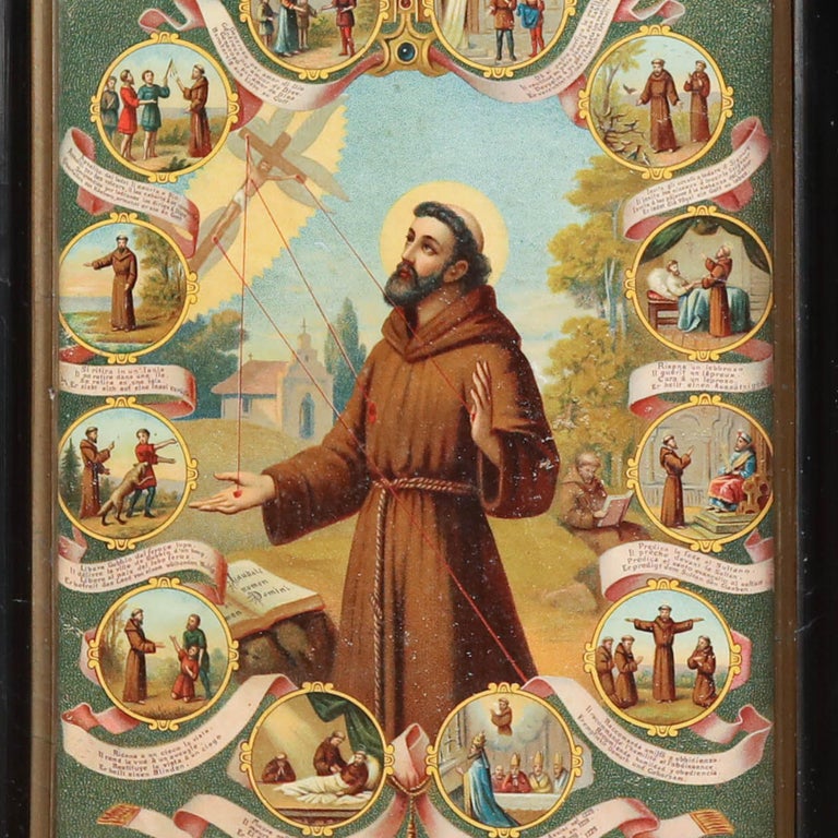 Framed Print of Saint Anthony by Unknown Artist, circa 1940 Preci For ...