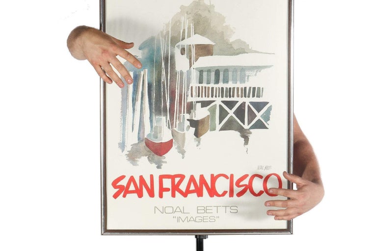 Framed "San Francisco" Print by Noah Betts, USA, c. 1970's For Sale at ...
