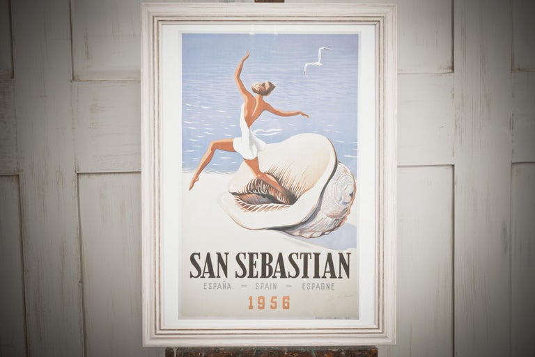 Framed San Sabastian Poster For Sale at 1stDibs
