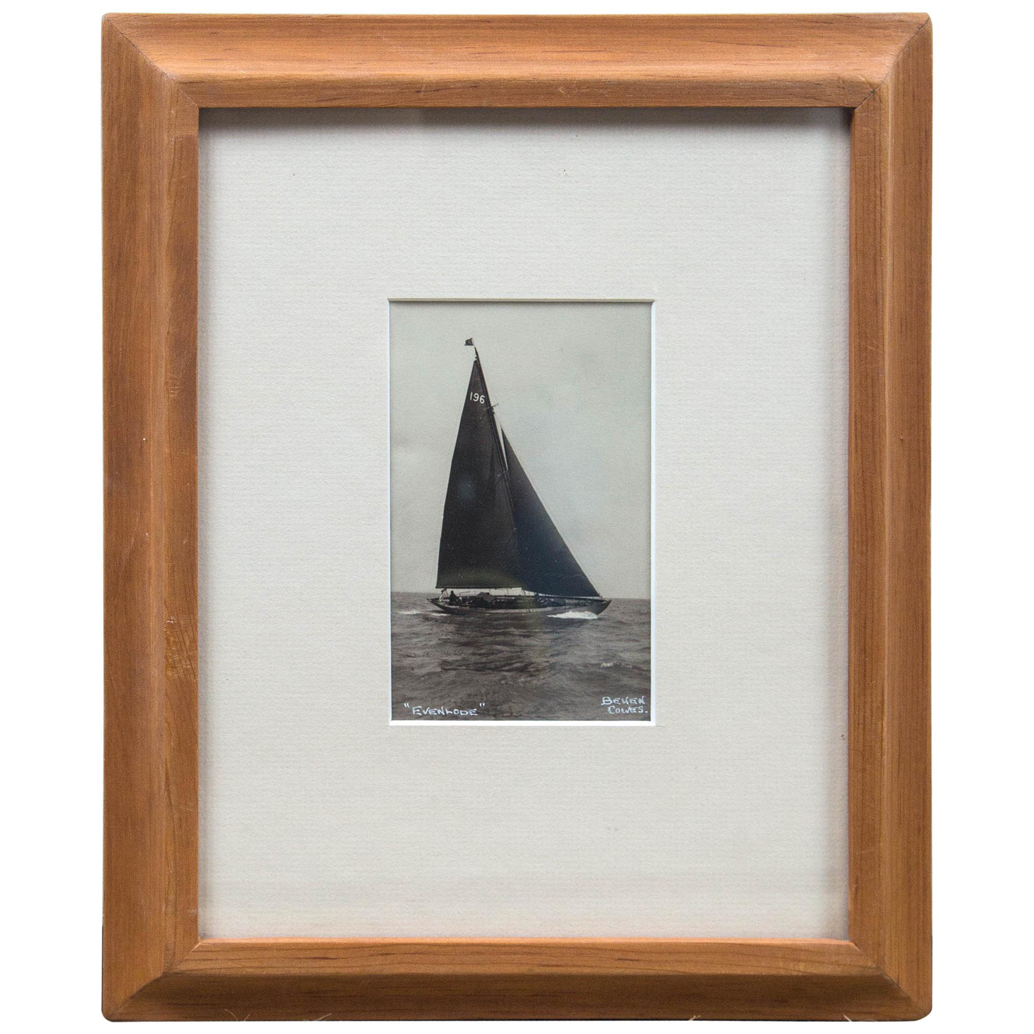 Original Photograph of a Yacht by Beken of Cowes, circa 1920 at 1stDibs