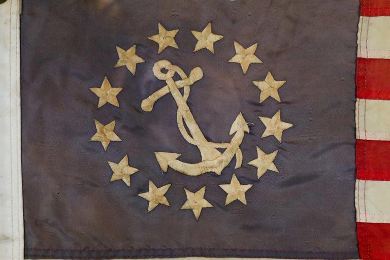 Framed Yacht Ensign For Sale at 1stDibs