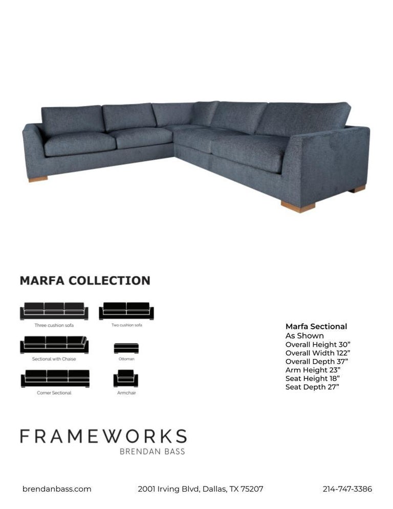 Frameworks Marfa Navy Sectional For Sale at 1stDibs