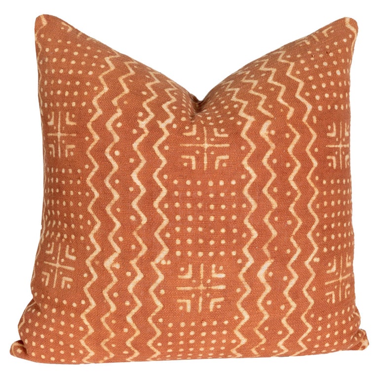 Frameworks, Rust Mod Cloth Woven Pillow For Sale at 1stDibs