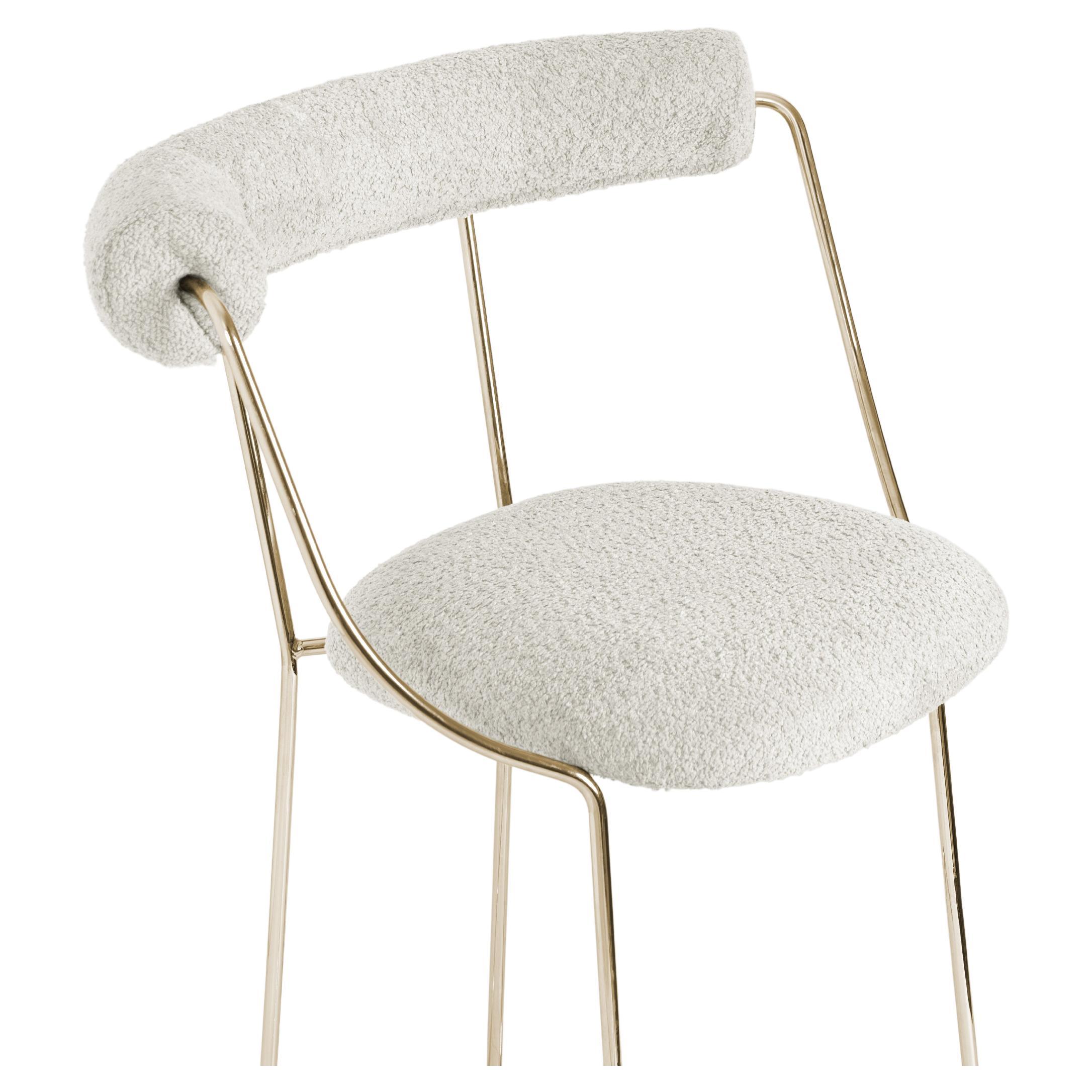 Nollie brown romantic chair design by Enrico Girotti, made in Italy by ...