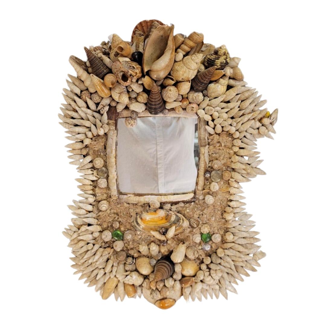 France 70s Wall Mirror “Shells and seashells” Seashell Art For Sale at ...