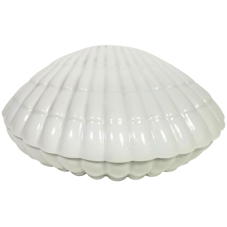 France Porcelain Ceramic Clam Shell Midcentury For Sale at 1stDibs