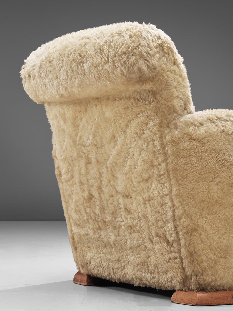 France Lounge Chair in Teddy, 1940s at 1stDibs | teddy lounge chair ...