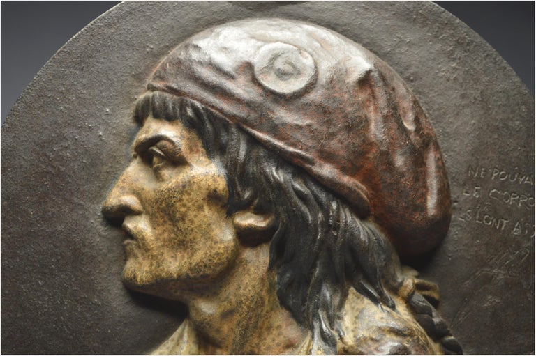 France, Revlolutionary Period, Polychrome Bronze Bas-Relief ...