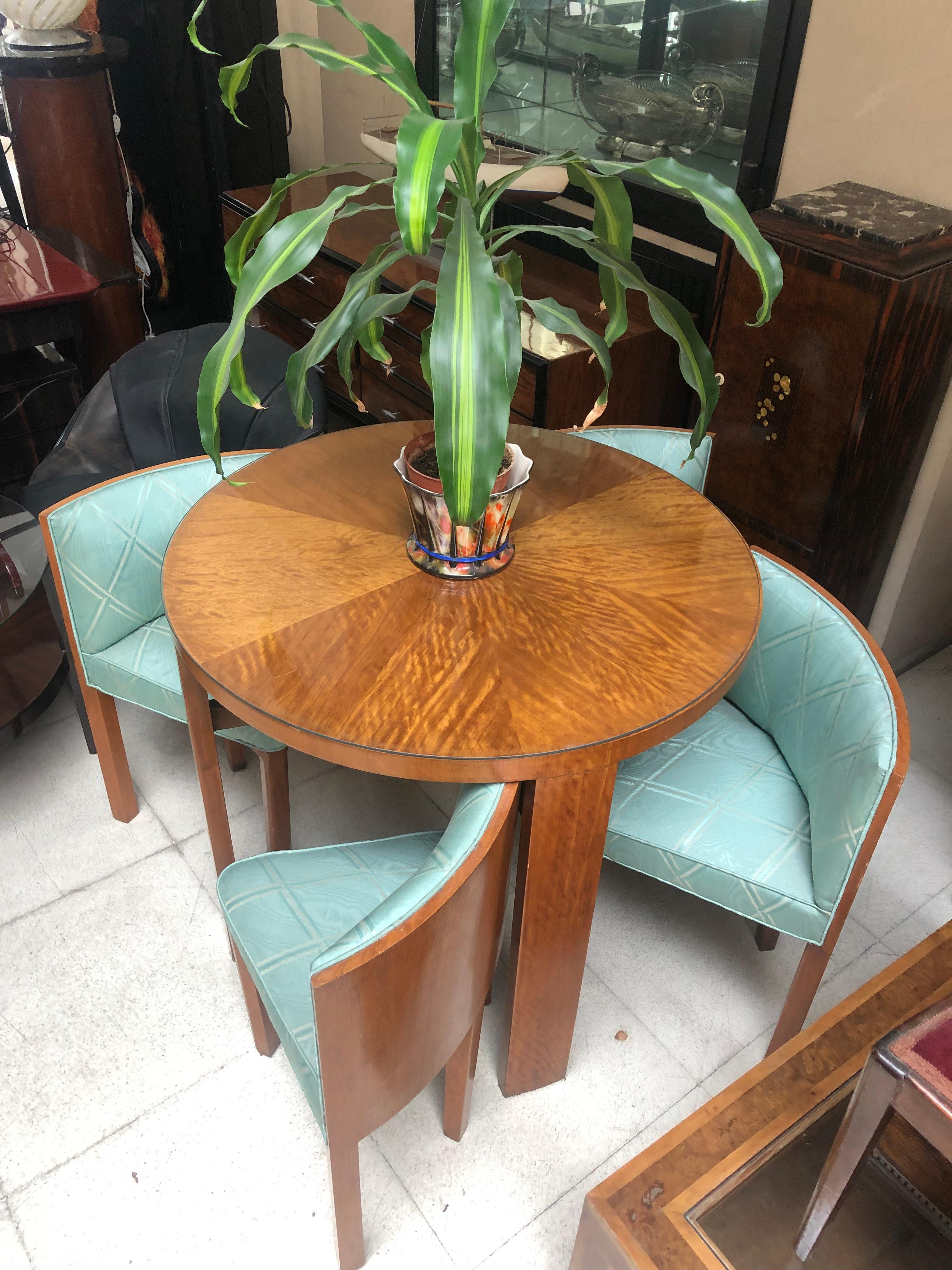 France Table and 4 Chair Year, 1930, Art Deco at 1stDibs | 1930s dining ...