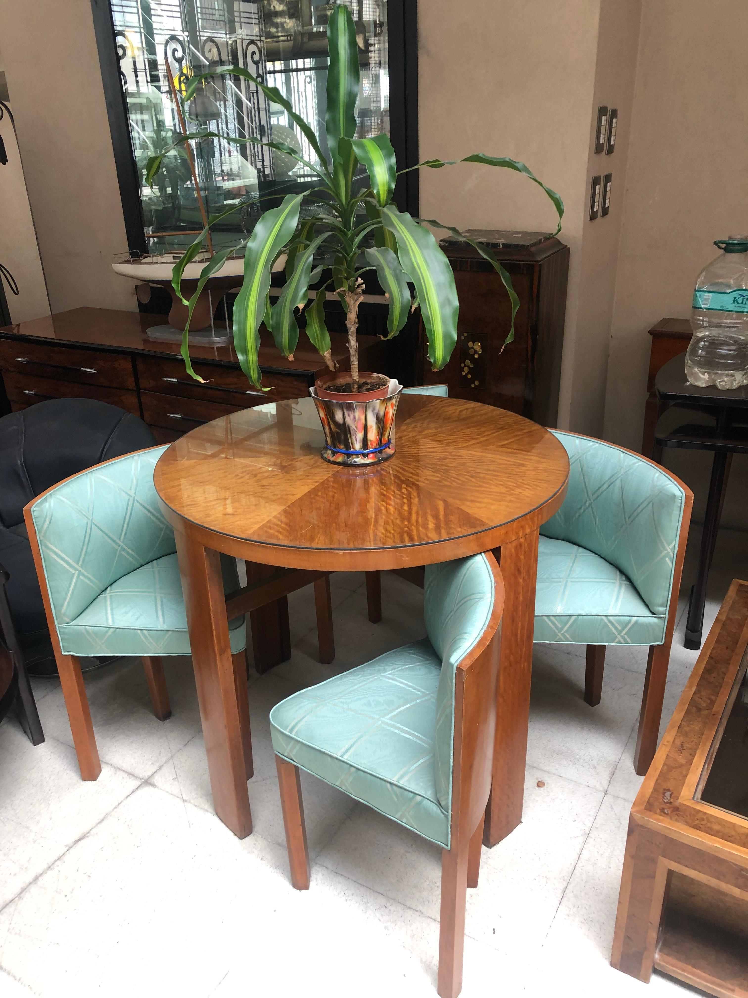 France Table and 4 Chair Year, 1930, Art Deco at 1stDibs | 1930s dining ...