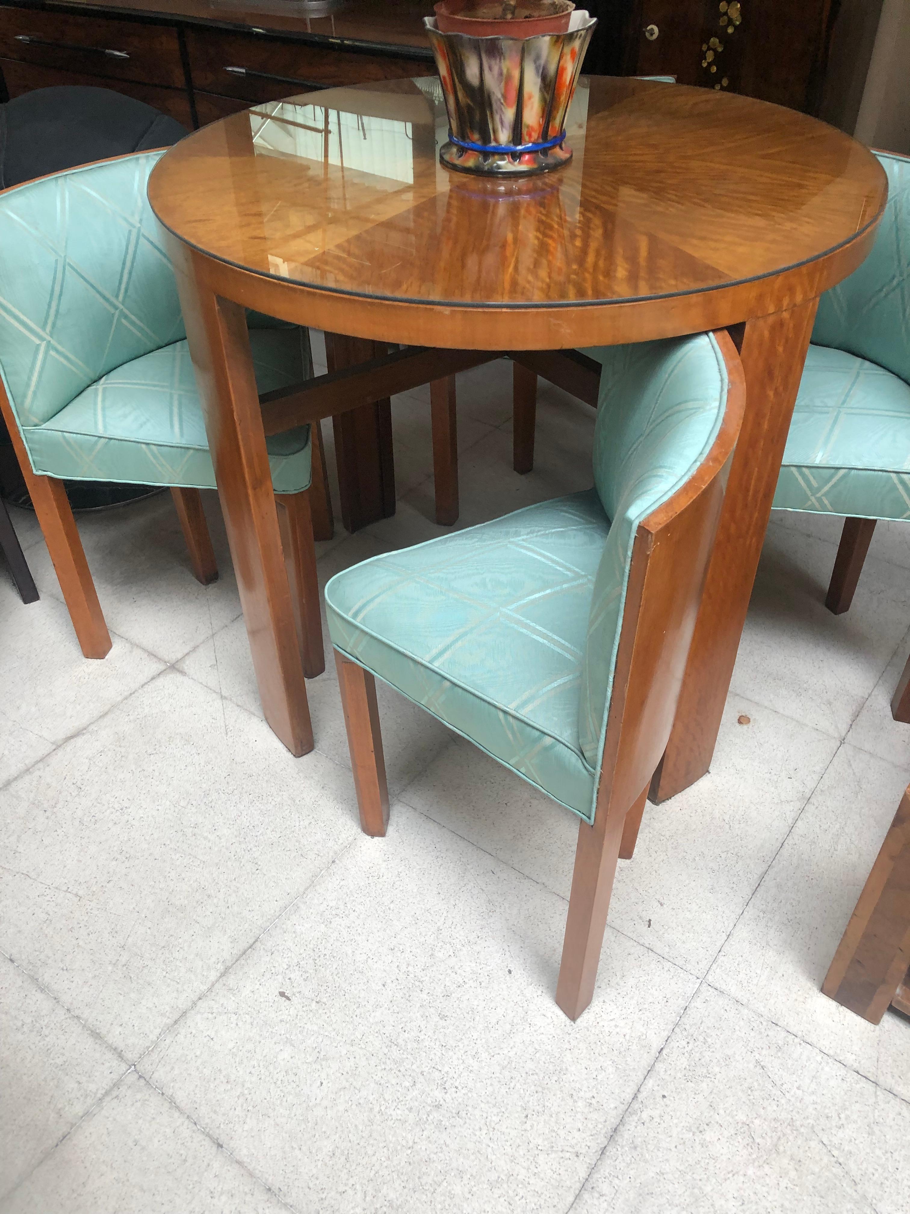 France Table and 4 Chair Year, 1930, Art Deco at 1stDibs | 1930s dining ...