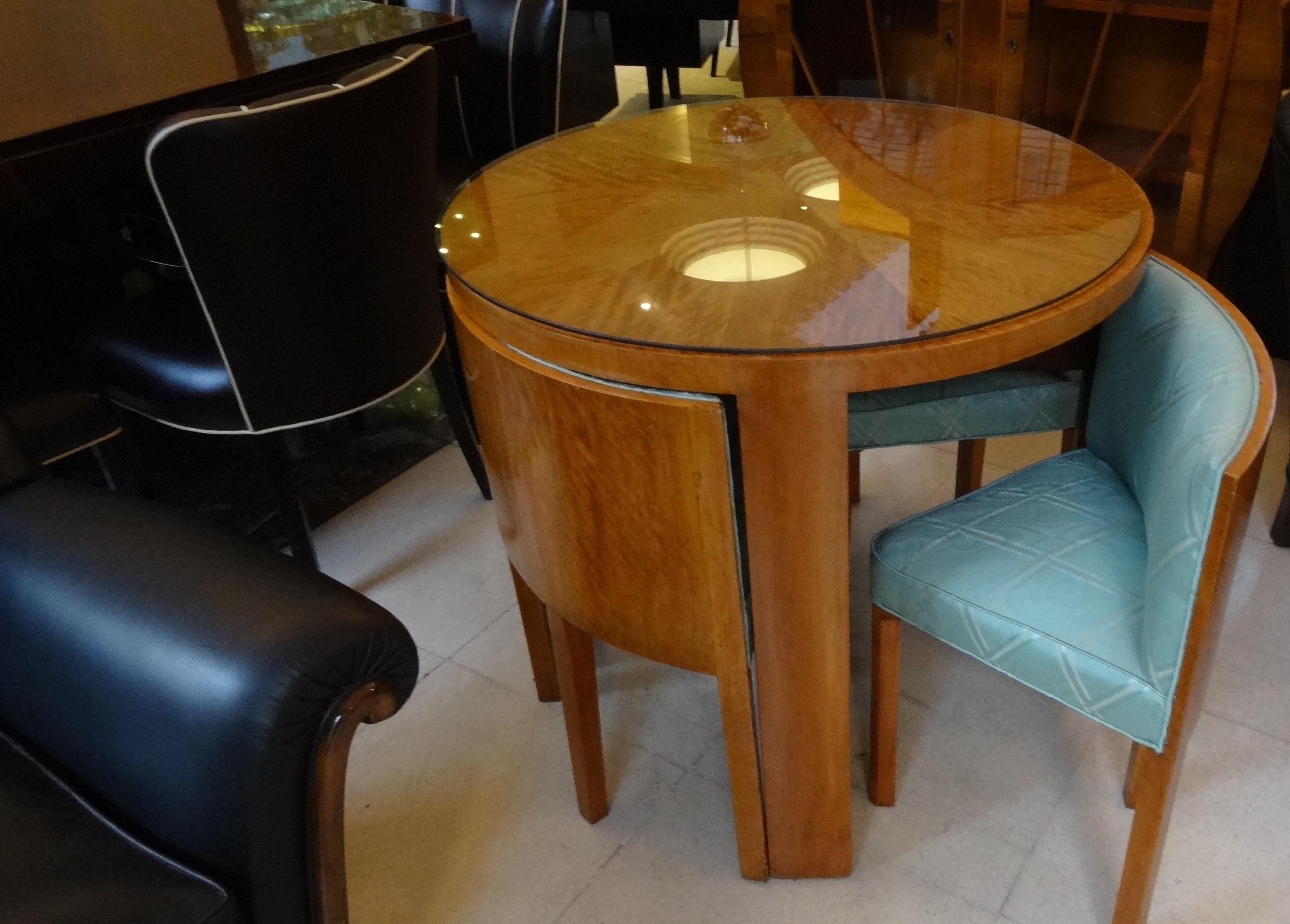 France Table and 4 Chair Year, 1930, Art Deco at 1stDibs | 1930s dining ...