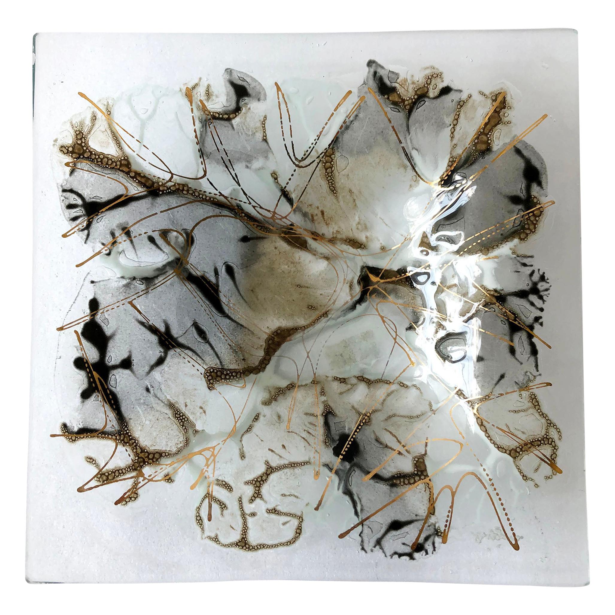 Rare Frances and Michael Higgins American Modernist Layered Glass Tray ...