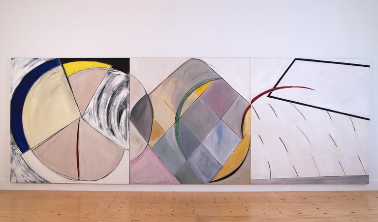 Frances Barth - Court Ceremony (triptych - work in 3 panels) For Sale ...