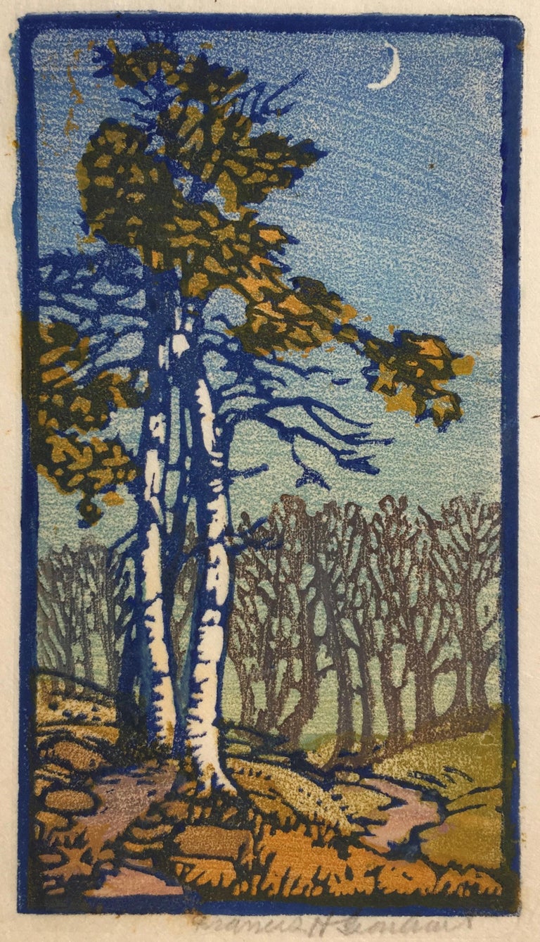 Frances H. Gearhart - Crescent Moon, aka Autumn Sycamores, aka And Now ...