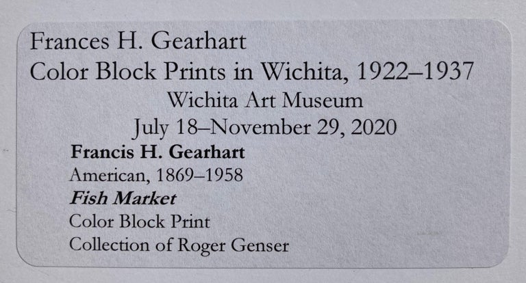 Frances H. Gearhart - FISH MARKET - This Impression Exhibited in Two ...