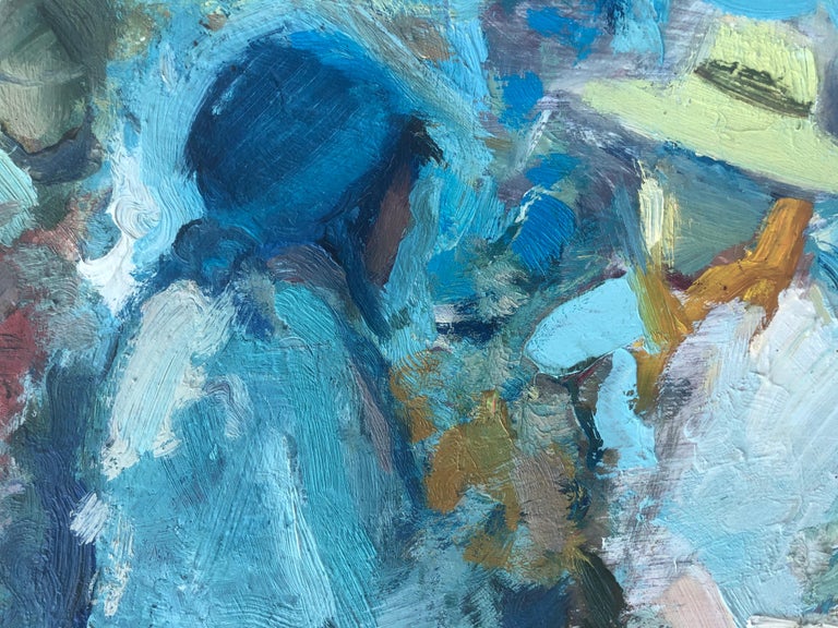 Francesc Oliver Fradera - Menorcan market Spain Menorca oil on board ...