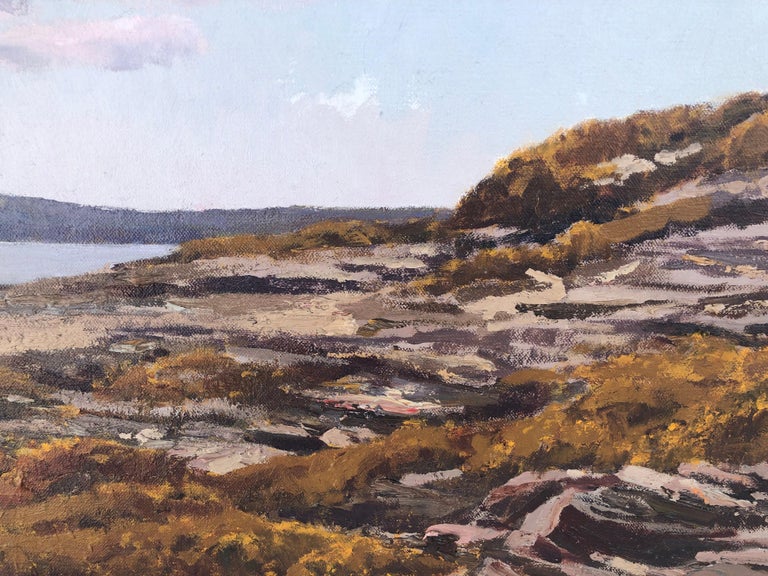 Francesc Poch Romeu - Backlight Lighthouse of Favaritx Menorca oil on ...