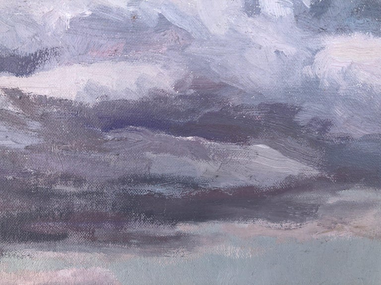 Francesc Poch Romeu - Backlight Lighthouse of Favaritx Menorca oil on ...