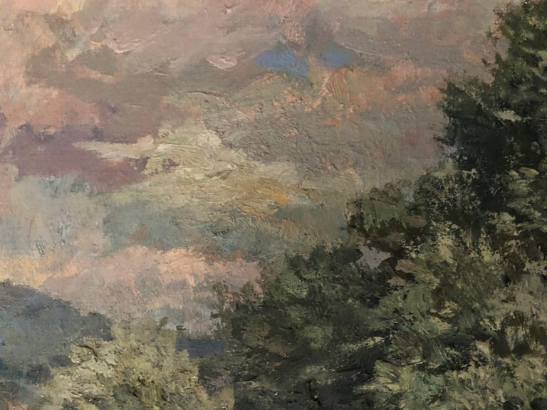 Francesc Poch Romeu - Olive field Mallorca Spain oil on canvas painting ...