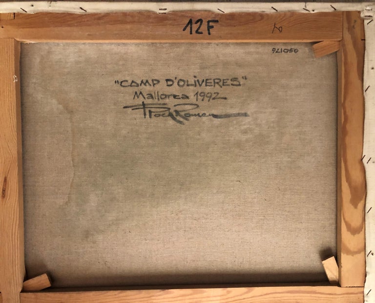 Francesc Poch Romeu - Olive field Mallorca Spain oil on canvas painting ...