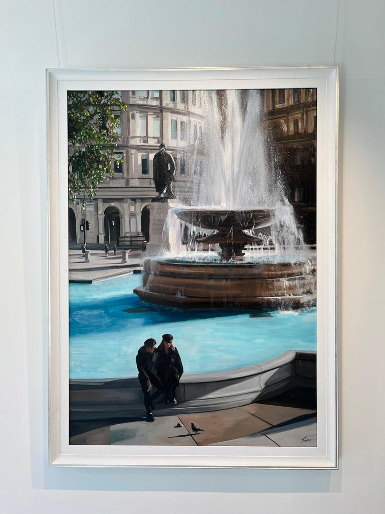 Francesca Currie - Feeding the Birds - original london figurative ...