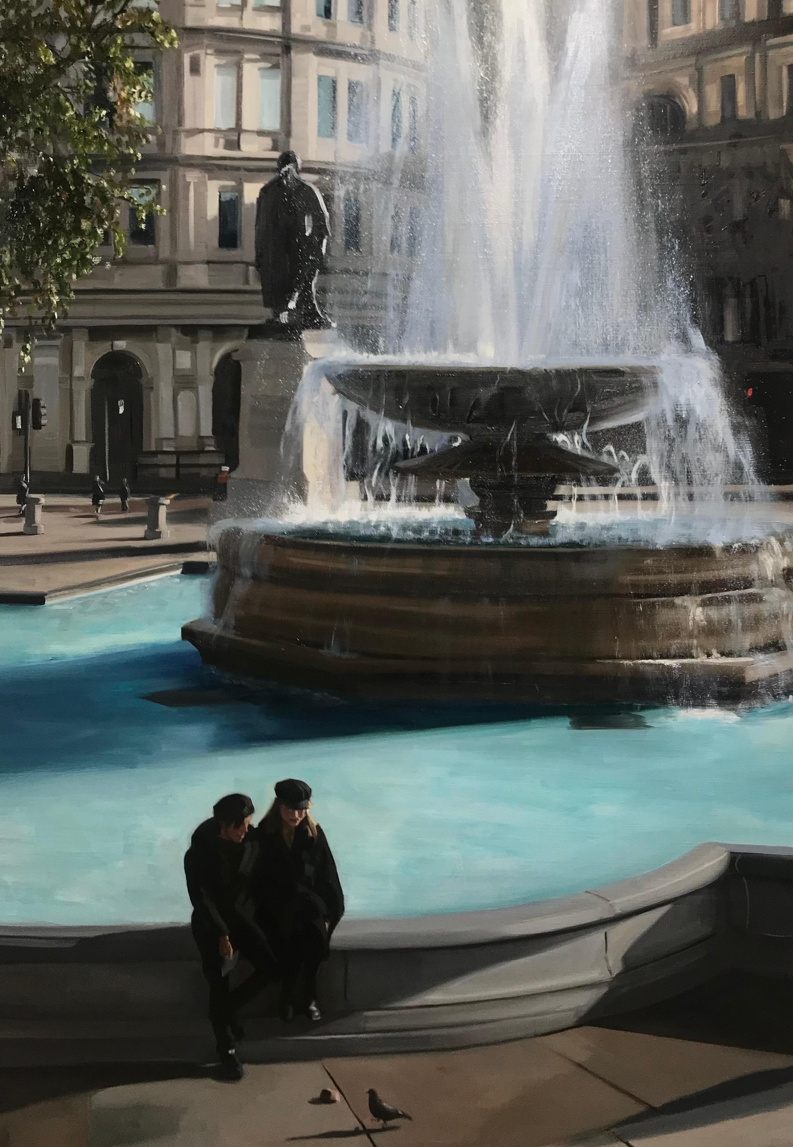 Francesca Currie - Feeding the Birds - original london figurative ...