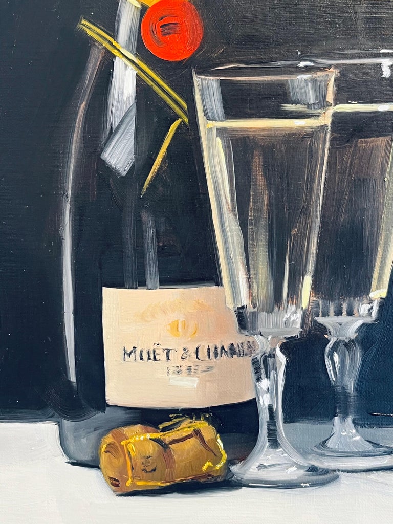 Francesca Currie - Moet - original cocktail figurative realism art ...